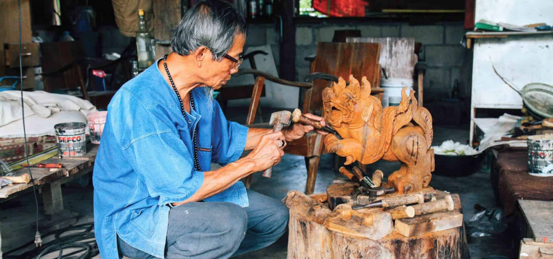 Baan Tawai Woodcarving Village - Thai Holidays